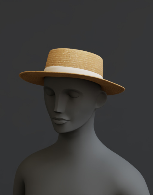 Boater Straw Hat